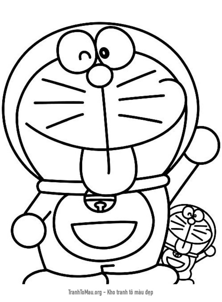Tranh Tô Màu Doremon, tải bộ tranh Tô Màu Doremon về máy tính điện thoại