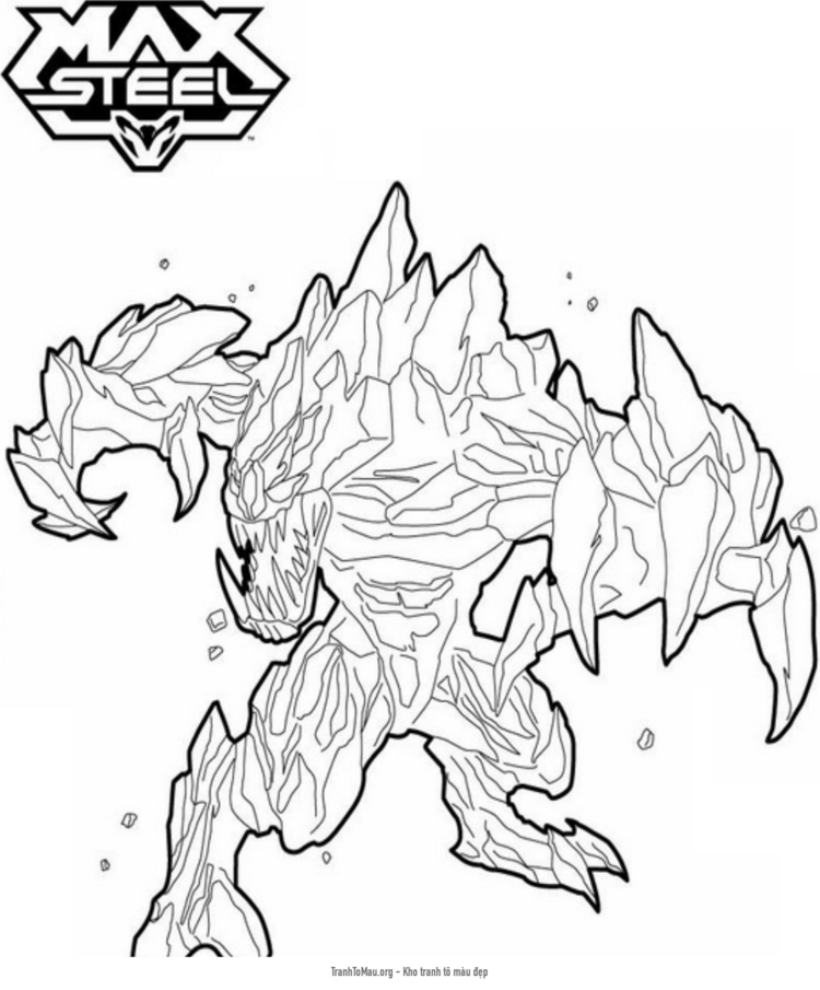 Tải tranh tô màu earth elementor từ max steel