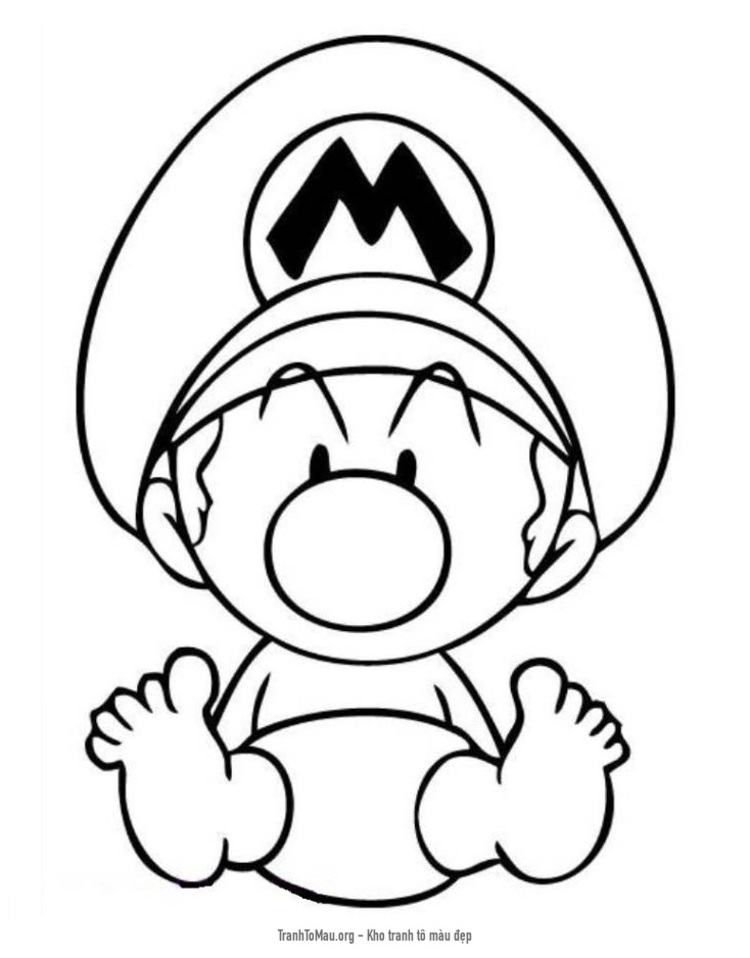 Tranh Tô Màu Mario, tải bộ tranh Tô Màu Mario về máy tính điện thoại