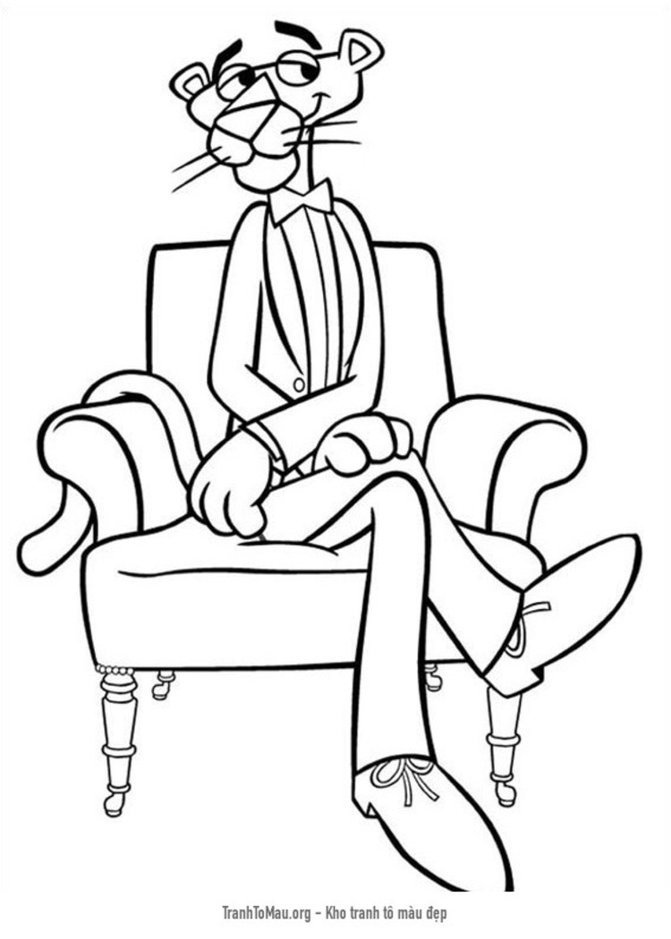 Tranh Tô Màu Chú Báo Hồng, tải bộ tranh Tô Màu Chú Báo Hồng về máy tính ...